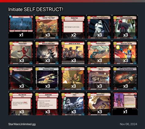 Initiate Self Destruct Starwarsunlimitedgg