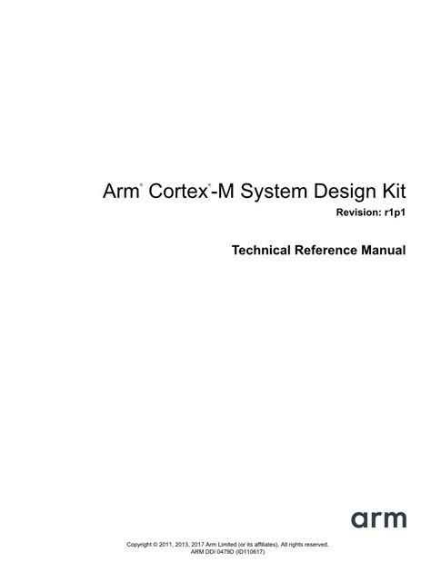 Arm Cortex M System Design Kit Technical Reference Manual Docslib
