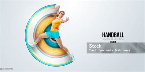 흰색 배경에 핸드볼 선수의 현실적인 실루엣 핸드볼 선수 남자는 공을 던집니다 벡터 일러스트 레이 션 핸드볼 팀 스포츠에 대한 스톡 벡터 아트 및 기타 이미지 Istock