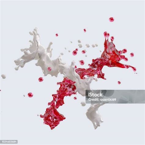 주스 그리고 우유 방울 격리와 튀는입니다 3 차원 일러스트 레이 션 설탕 조림 류에 대한 스톡 사진 및 기타 이미지 설탕 조림 류 소용돌이 모양 녹기 Istock