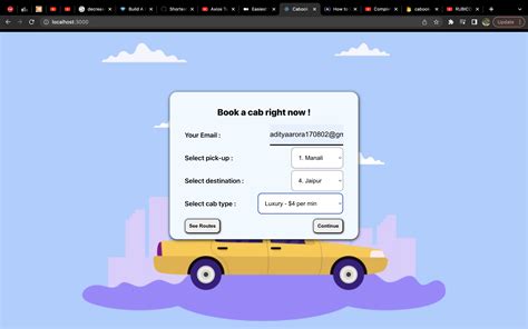 Github Adityaarora08cab Booking System Full Stack Frontend With