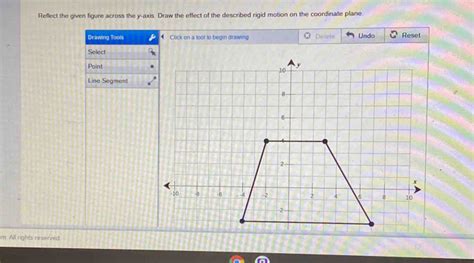 Reflect The Given Figure Across The Y Axis Draw The Effect Of The Described Rigid Motion [math]