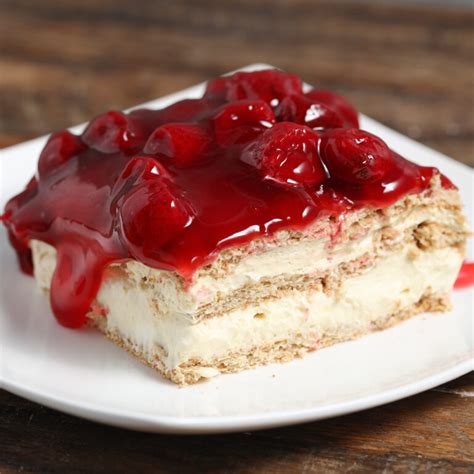 No Bake Strawberry Eclair Cake The Salty Cooker
