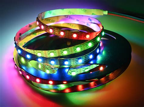 Digital Rgb Ledstrip Ws2813 60 Led White Pcb 1m Kiwi Electronics