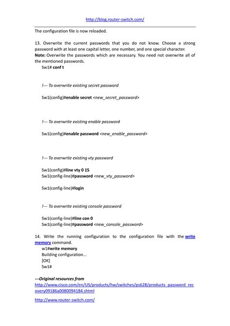 How To Recover Password On The Cisco Catalyst Fixed Configuration Layer 2andlayer 3 Switches Pdf