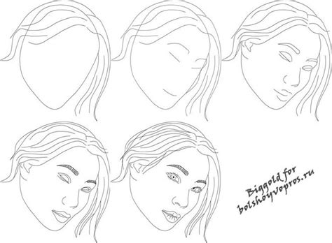 Как Нарисовать Портрет Девушки Карандашом Поэтапно Для Начинающих Mobiletent