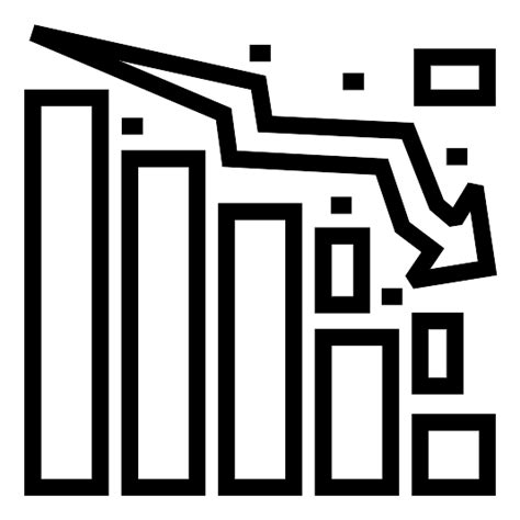 Recession Arrow Decrease Crisis Money Down Chart Icon Download