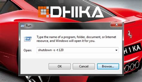 Cara Mengatur Waktu Shut Down Otomatis Pada Komputer Dhika Dwi Pradya