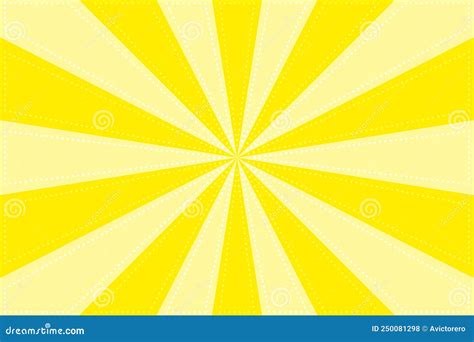 Yellow Sunburst Pattern Background Stock Vector Illustration Of Back
