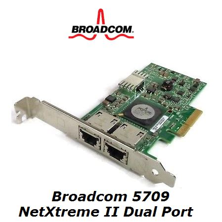 Broadcom NetXtreme II Dual Port Server Ethernet Gigabit PCI Express X BCM