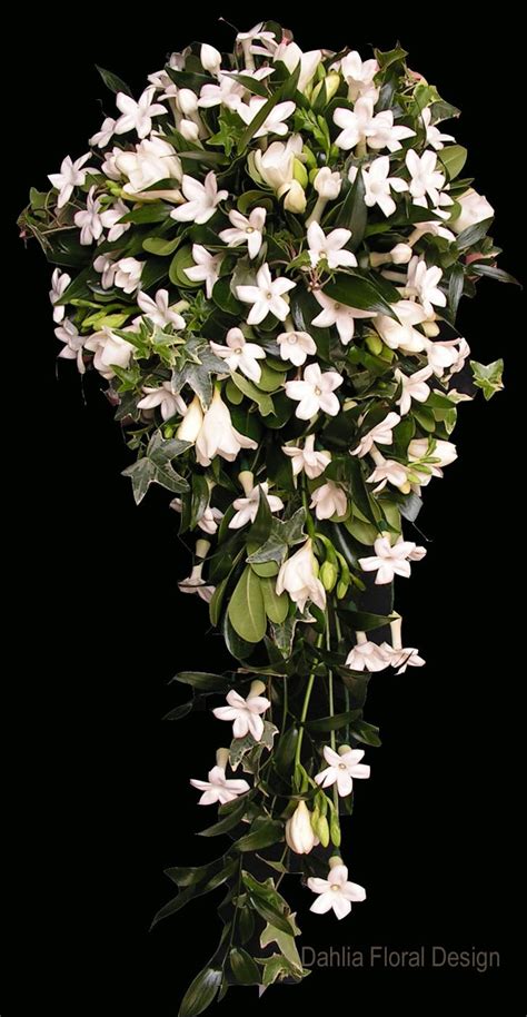 Stephanotis Cascading Bouquet Green Wedding Bouquet
