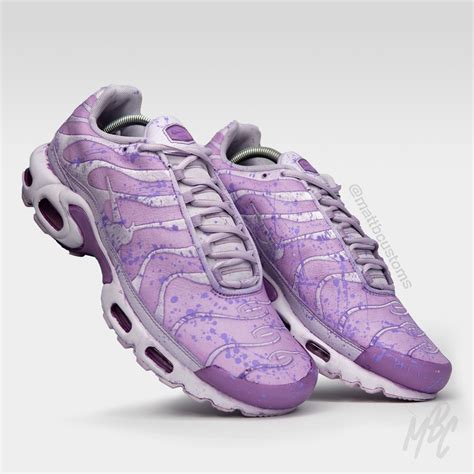 Purple Dye Design Custom Nike Tn Trainers Mattb Customs