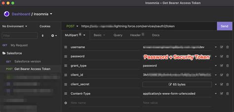 trying the rest api with insomnia rest client session expire or invalid session salesforce
