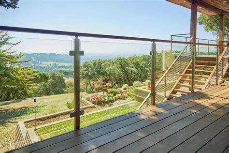 Glass Railing For A Scenic Deck Viewrail