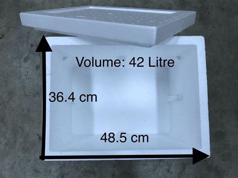 New And Used Styrofoam Storage Foam Box With Lid Cover Everything Else On Carousell