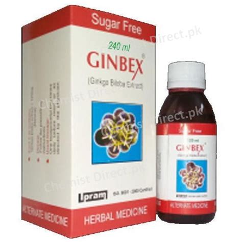 Buy Ginbex 240ml Syrup Chemistdirectpk
