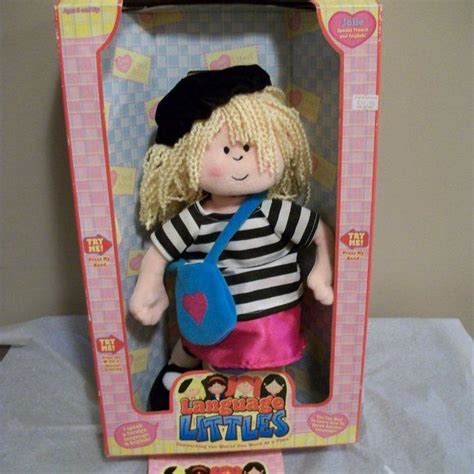 Language Littles Jolie French English Speaking Dollflawed Battery Compartment Soft Dolls