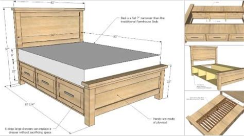 Wooden Queen Bed Frame Plans At Jennie Mills Blog