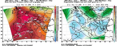 These Two Charts Showing The Sea Level Isobar And Wind Patterns