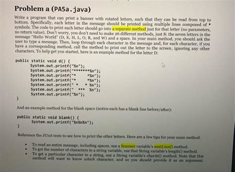 Solved Problem A Pa5ajava Write A Program That Can Print