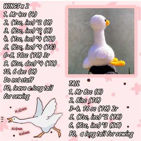 Amigurumi Cute Goose Free Pattern Artofit