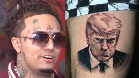 Rapper Lil Pump Gets Tattoo Of Trumps Mugshot On His Leg The Political Insider