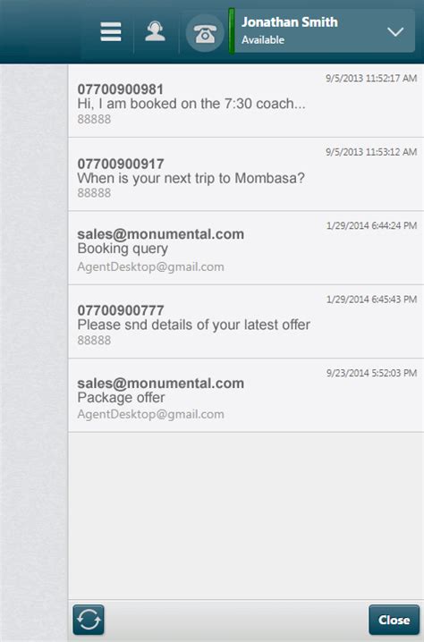 view all unprocessed messages