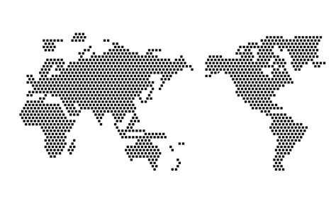 Abstract Scanning Global Technology Background World Map Digital