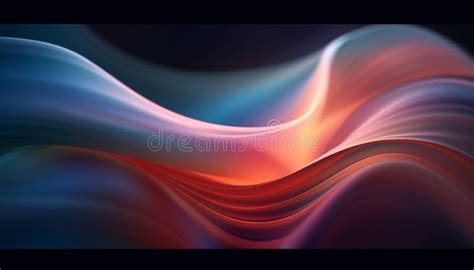 Abstract Wave Pattern In Vibrant Colors Generated By Ai Stock Illustration Illustration Of