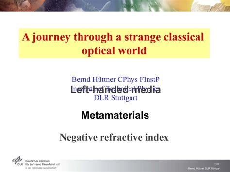 Metamaterial Powerpoint Negative Refractive Index Ppt