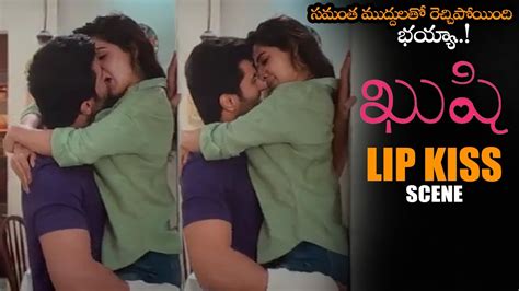 Vijay Devarakonda And Samantha Lip Kiss Scene Kushi Movie