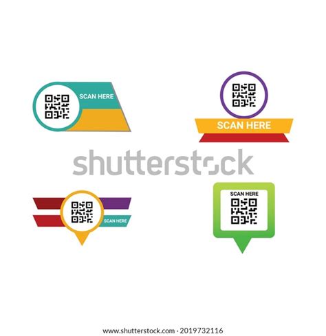 Qr Code Frame Vector Set Qr Stock Vector Royalty Free 2019732116 Shutterstock