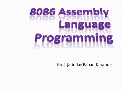 Assembly Language Pptx