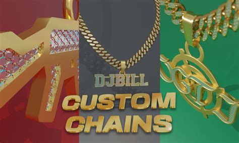 Create And Animate A 3d Chain With Custom Pendant For You By Gredzia