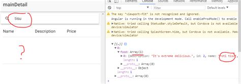 Javascript Search Bar Function Error Ionic 3 Stack Overflow