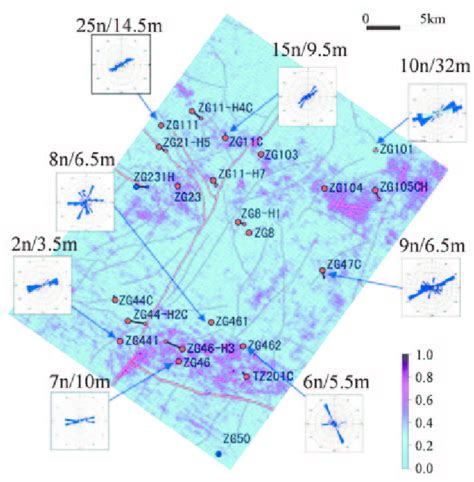 Combination Of Fracture Density And Inverted Direction Overlain By