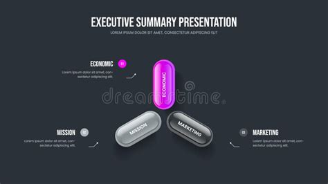 Service Introduction 3 Option Diagram Slideshow Layout Stock Vector