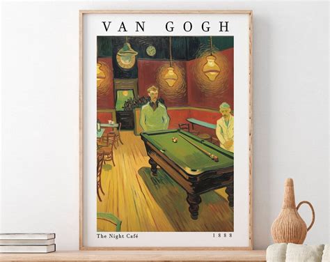 Dopaprint Van Gogh Night Cafe Van Gogh Print Italian Charm Van Gogh