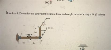 [solved] Xproblem 4 Determine The Equivalent Resultant Fo