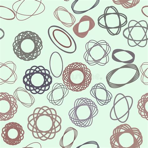 Seamless Geometric Conceptual Background Oval And Mixed Pattern For Design Wallpaper Backdrop