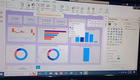 1created Interactive Dashboard To Track And Analyse Online Sales Data