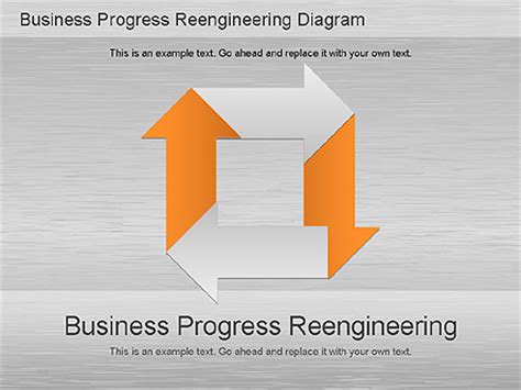 Business Process Reengineering Diagram For Presentations In PowerPoint Google Slides And