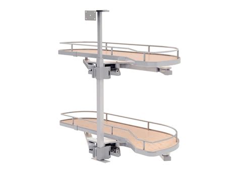 Rev A Shelf Girasolo 2 Tier Right Door Blind Corner Optimizer 12in Chrome Maple Advanced