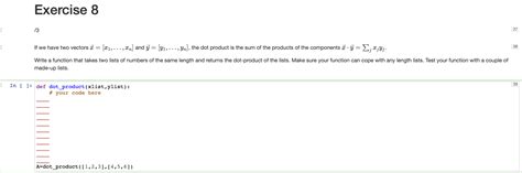 Solved If We Have Two Vectors X X1xn And Y Y1yn