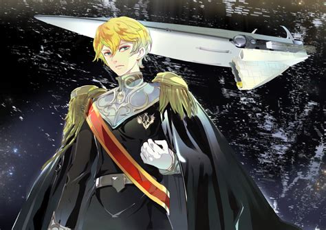 Reinhard Von Lohengramm And Bruenhild Ginga Eiyuu Densetsu Drawn By