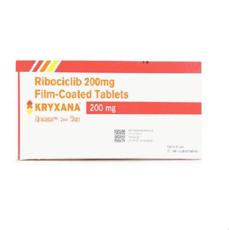 Kryxana Ribociclib 200 Tablets At Rs 9625 Box Ribociclib Tablet In Nagpur Id 2852142344848