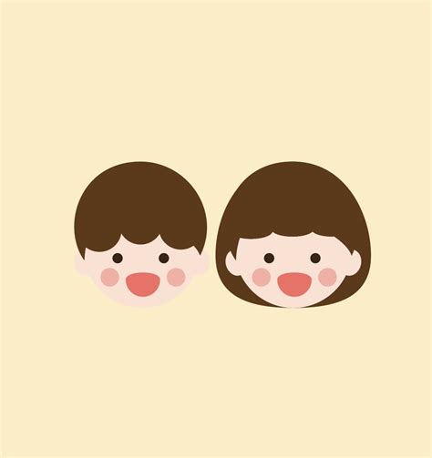 어린이 얼굴 로고 아이콘 일러스트 ai 다운로드 로고요고