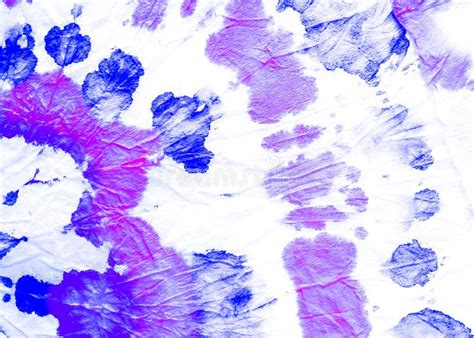 Icy Blue Hippie Style Design Tie Dye Wash Stock Illustration