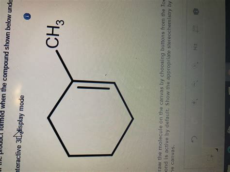 Solved Draw The Product Formed When The Compound Shown Below