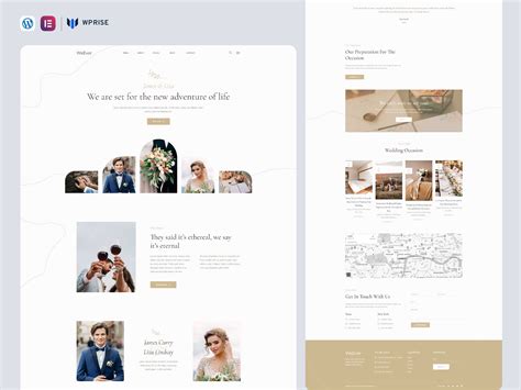 Weever Wedding Planner Elementor Template Wprise